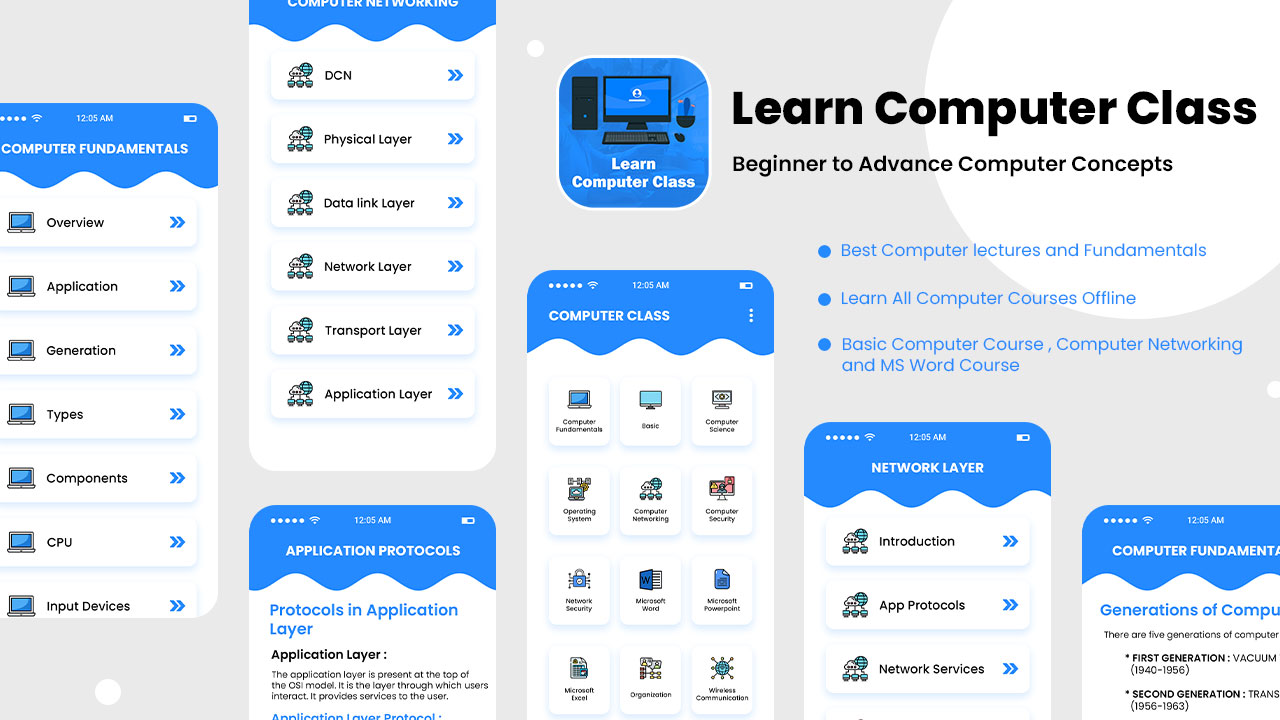 Learn Computer Course Offline - Computer Full Course Offline - Learn Computer Basic - Advace ...